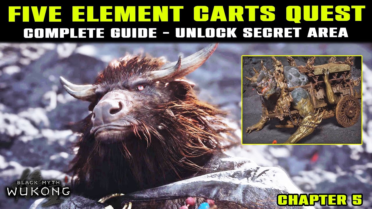 5 Element Carts Quest Complete Guide | Unlock Bishui Cave Secret Area ...