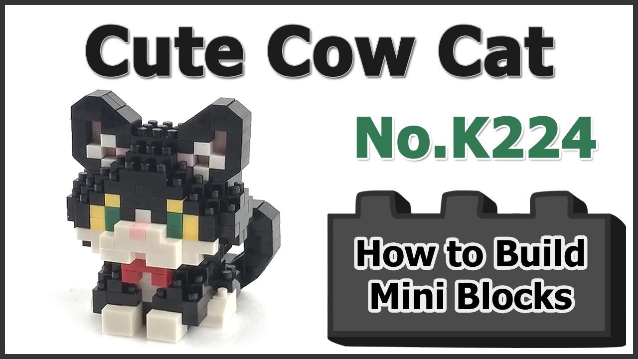 How to Build Mini Blocks Cow Cat K224 Review Instructions ...