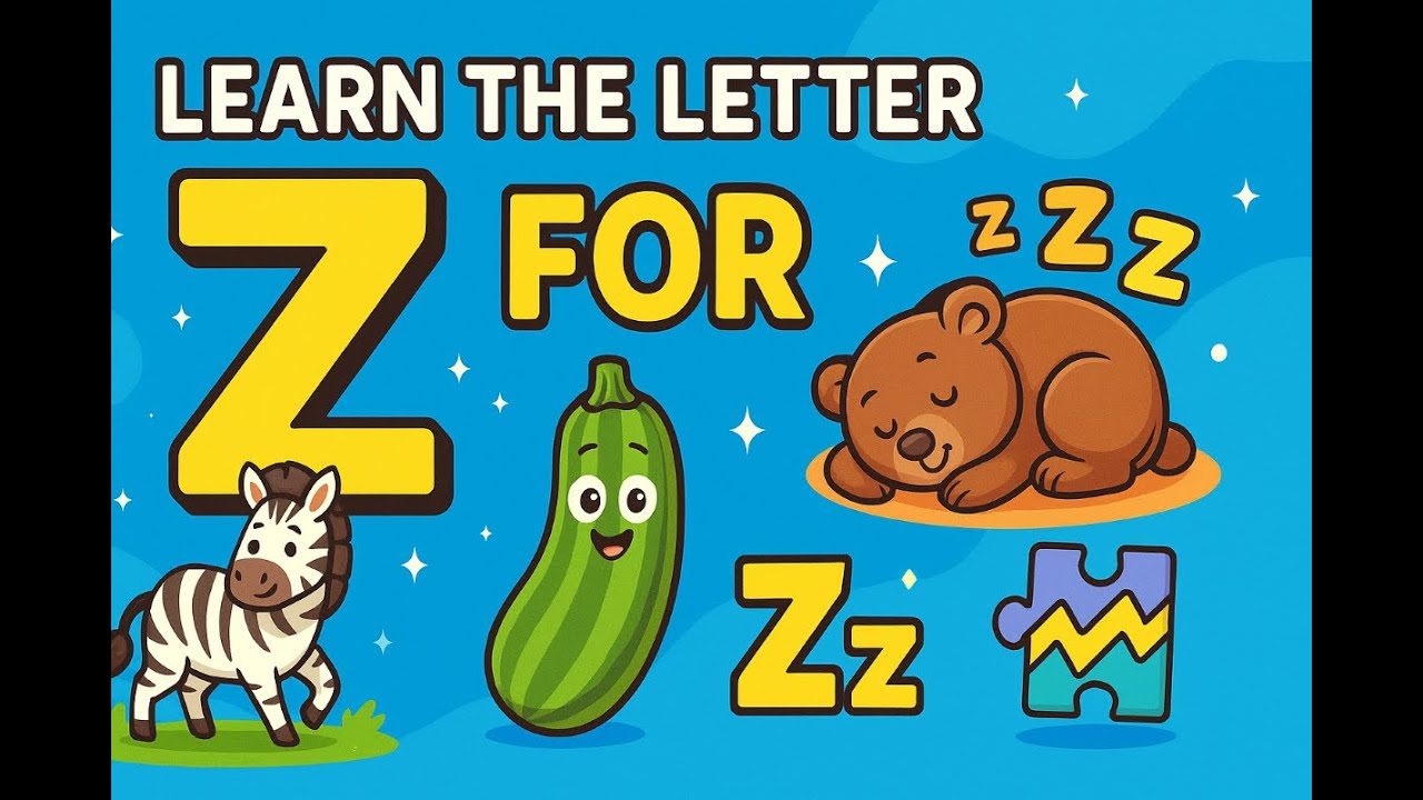 Learn the Letter Z | Phonics for Kids | Letter Z Sound & Words ...