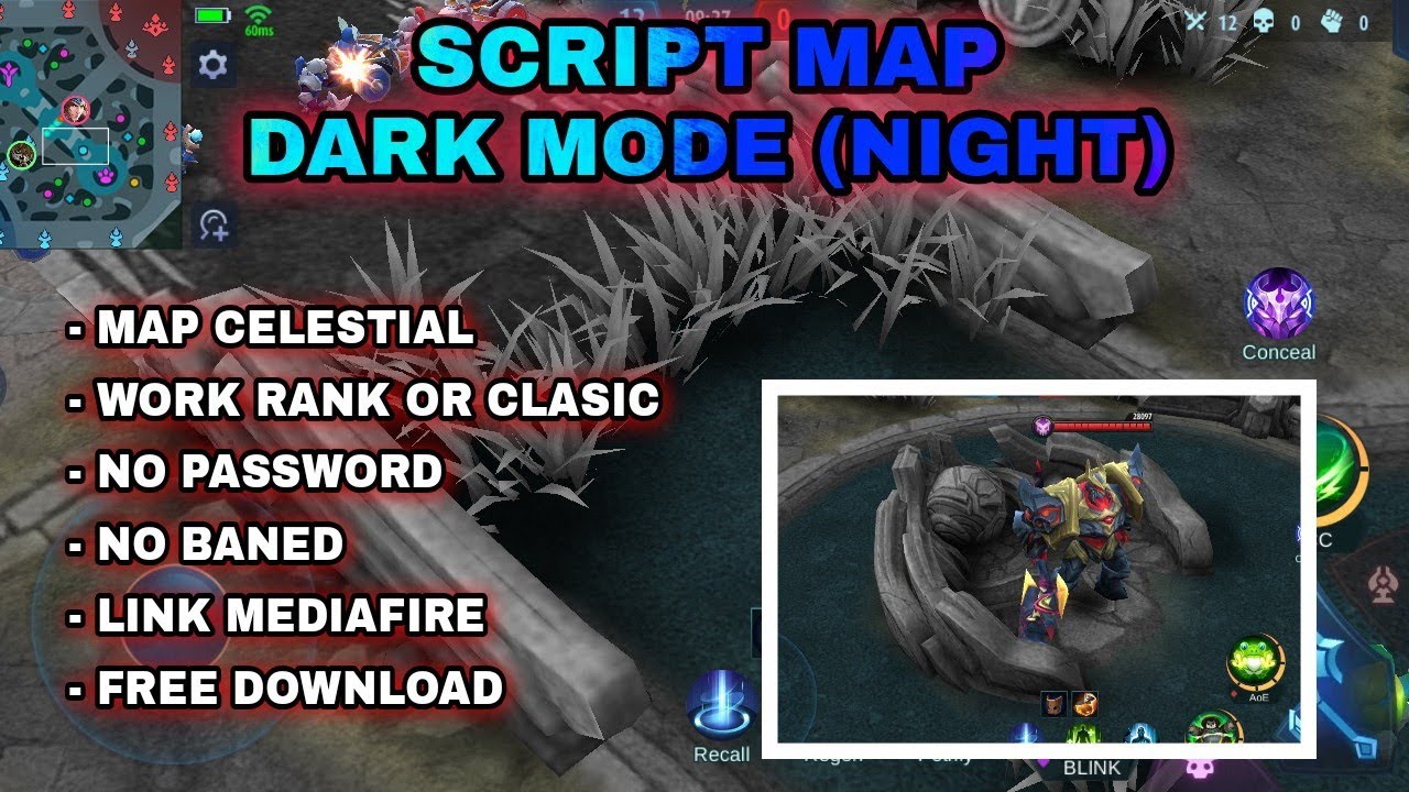 Script MAP CELESTIAL DARK MODE - NIGHT || free download || MLBB - YouTube
