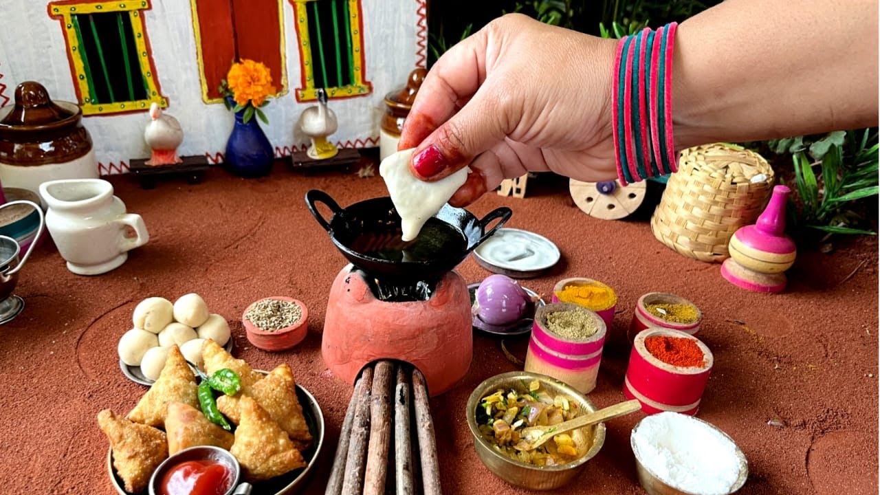Miniature Onion Samosa Recipe | Samosa Recipe | Miniature Samosa ...