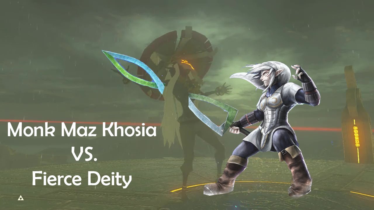 BOTW: Fierce Deity Set vs Monk Maz Khosia (DLC Final Boss | No damage ...