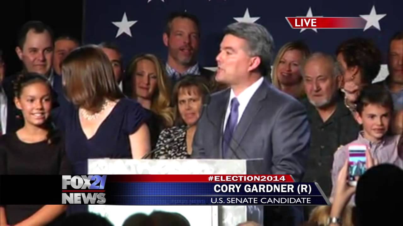 Colorado Senate winner Cory Gardner's victory speech - YouTube