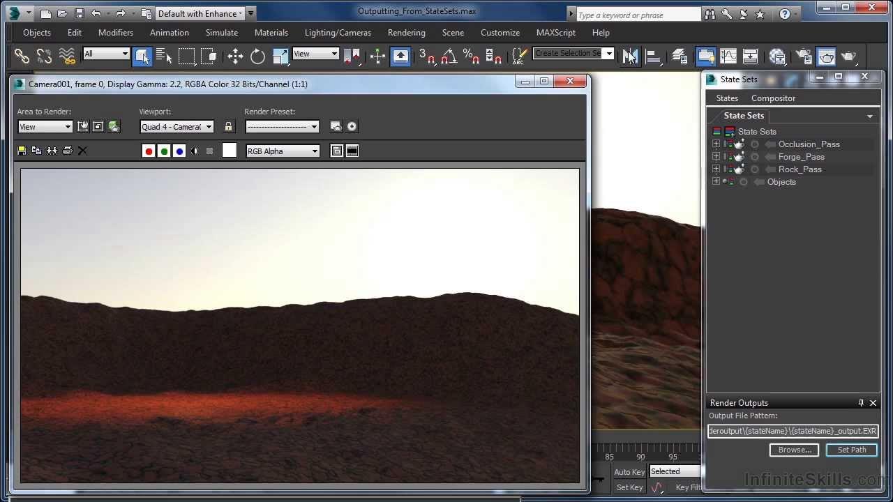 3DS Max 2014 Tutorial | Outputting Files Using State Sets - YouTube