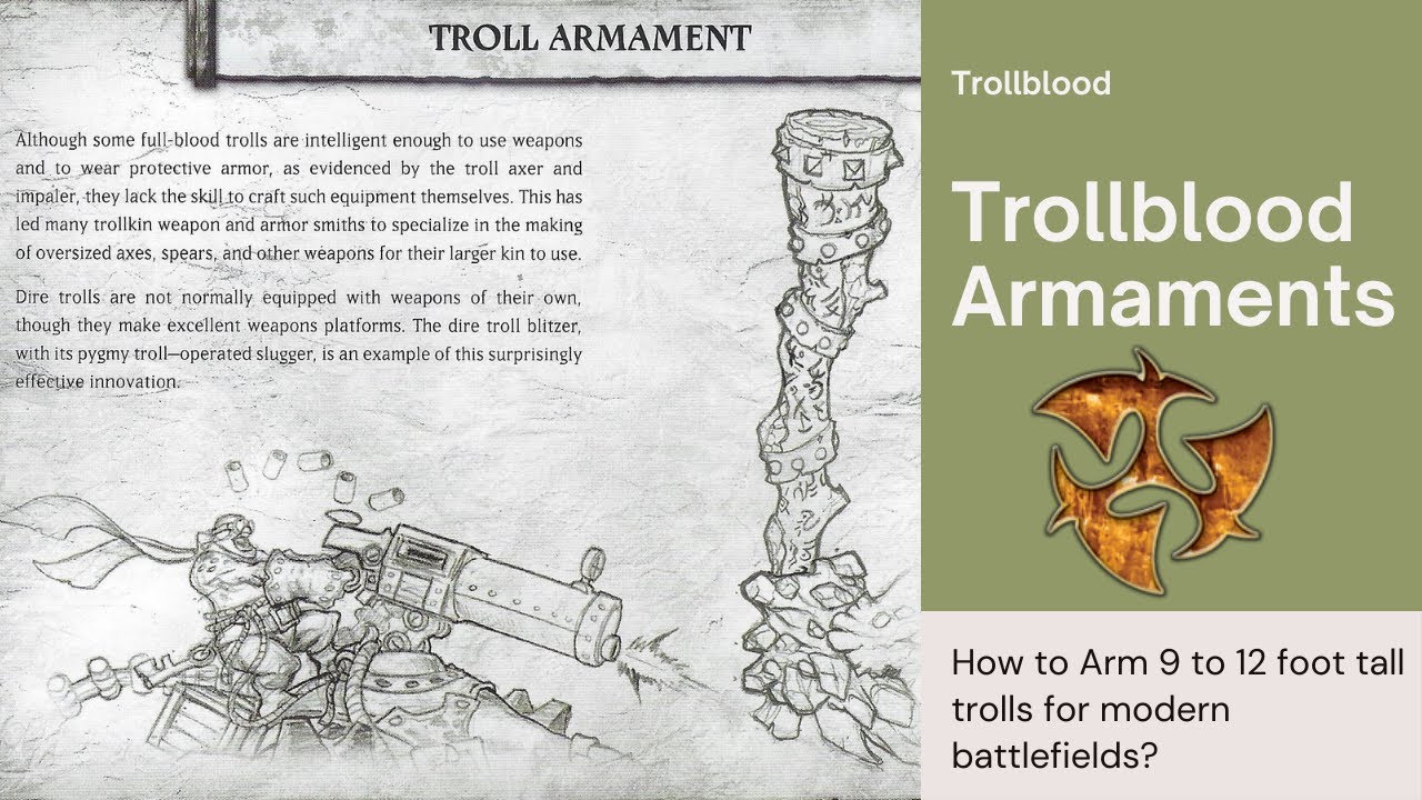 How to Arm 9 to 12 foot tall trolls for modern day battle fields ...