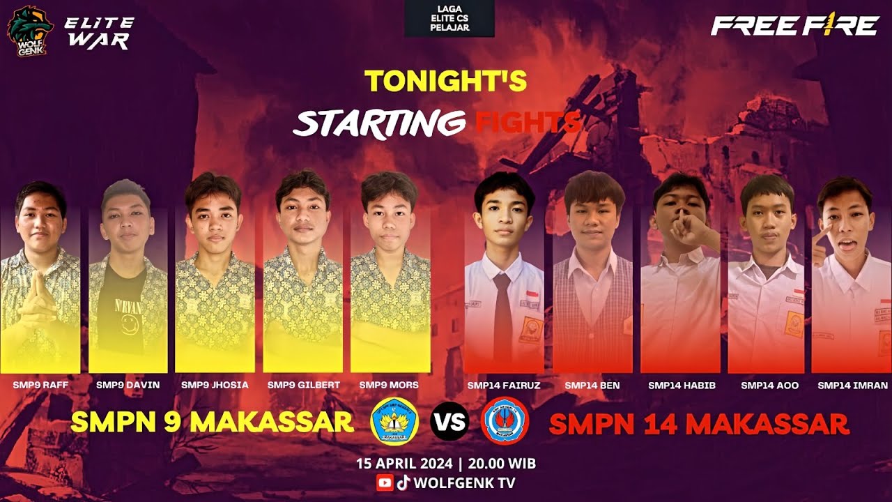 LAGA ELITE CS SMPN 9 MAKASSAR VS SMPN 14 MAKASSAR - YouTube