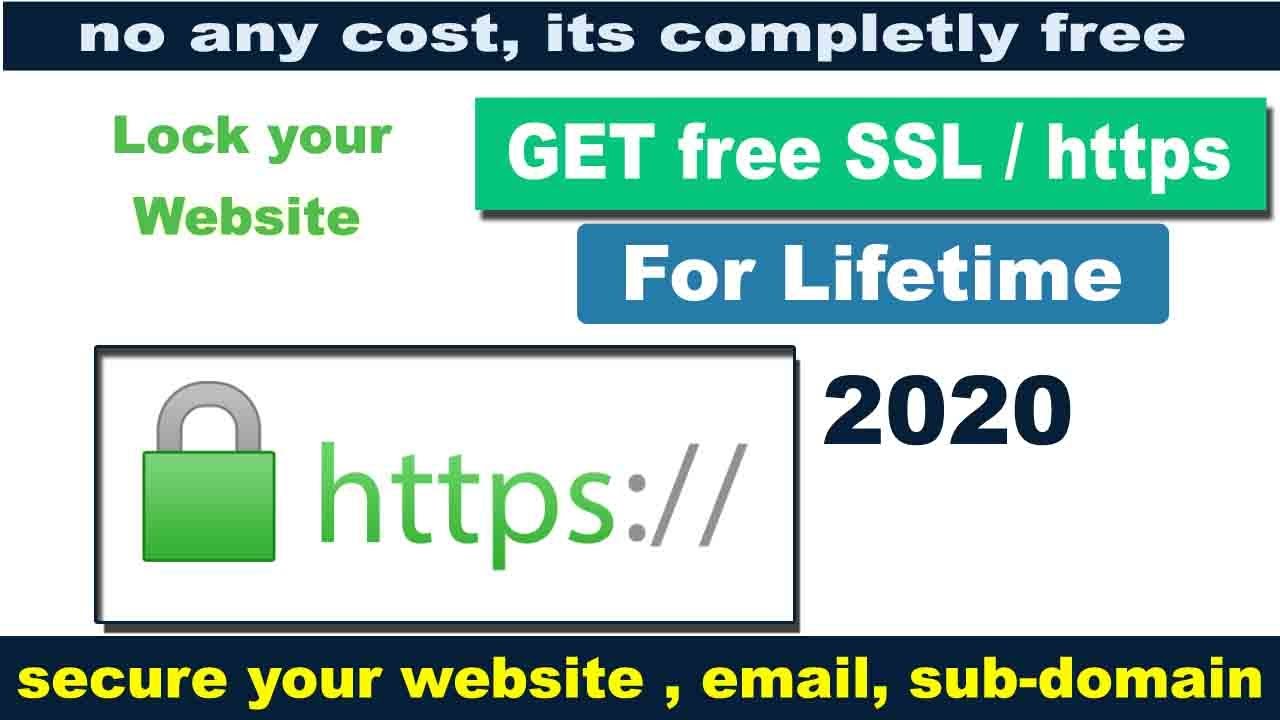 How To Get A Trusted SSL Certificate for FREE (works 2020) | ssl ...