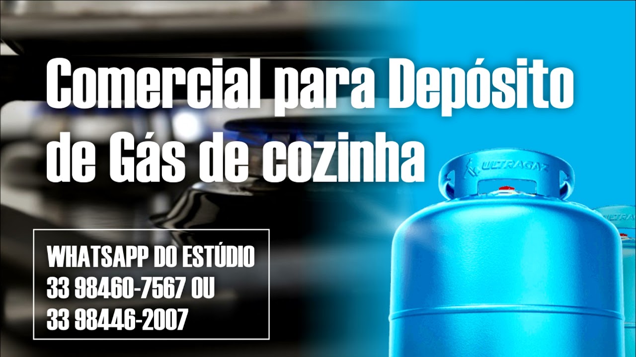 Propaganda para depósito de gás de cozinha vinheta para depósito de gás ...