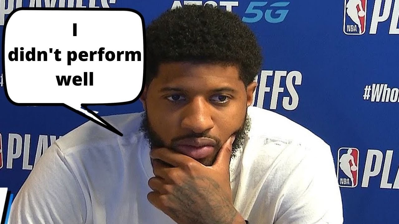 Paul George finally admits he underperformed - the end of the excuses ...