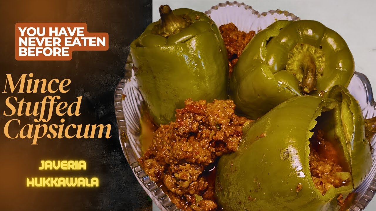 Easy Mince Stuffed Capsicum Recipe | Keema Bhari Shimla Mirch - YouTube