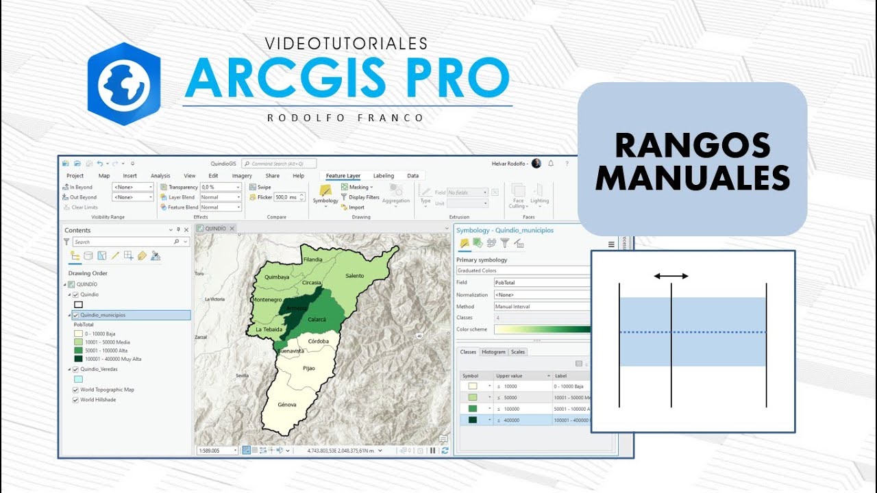 ArcGis Pro - Rangos manuales - YouTube