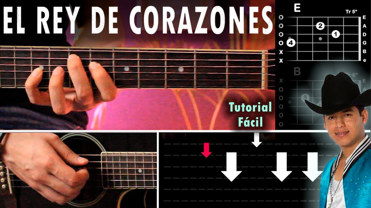 El Rey De Corazones - Ariel Camacho GUITARRA Tutorial | Acordes - YouTube