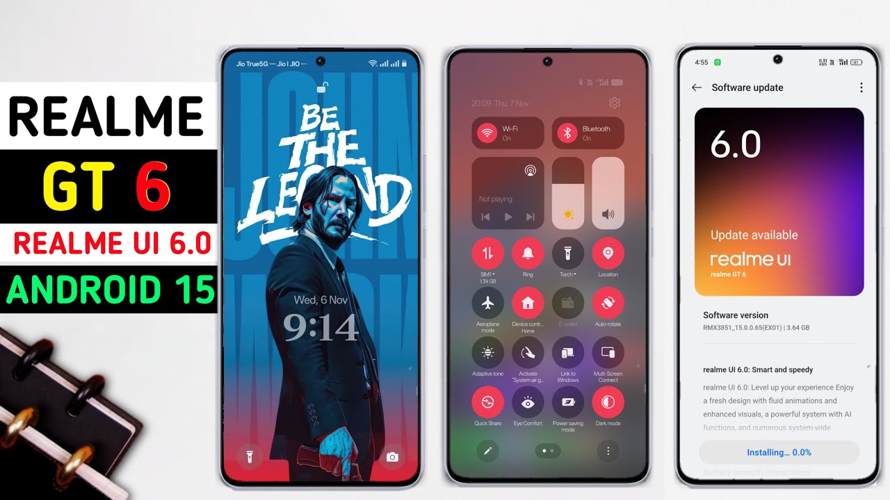 Realme GT 6 Realme Ui 6.0 Android 15 Update Features | 25+ Hidden ...