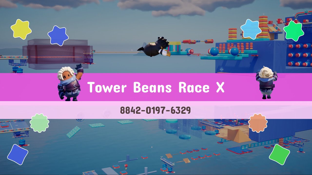 Tower Beans Race X. Map in @fortnite in Fall Guys mode #fortnite # ...