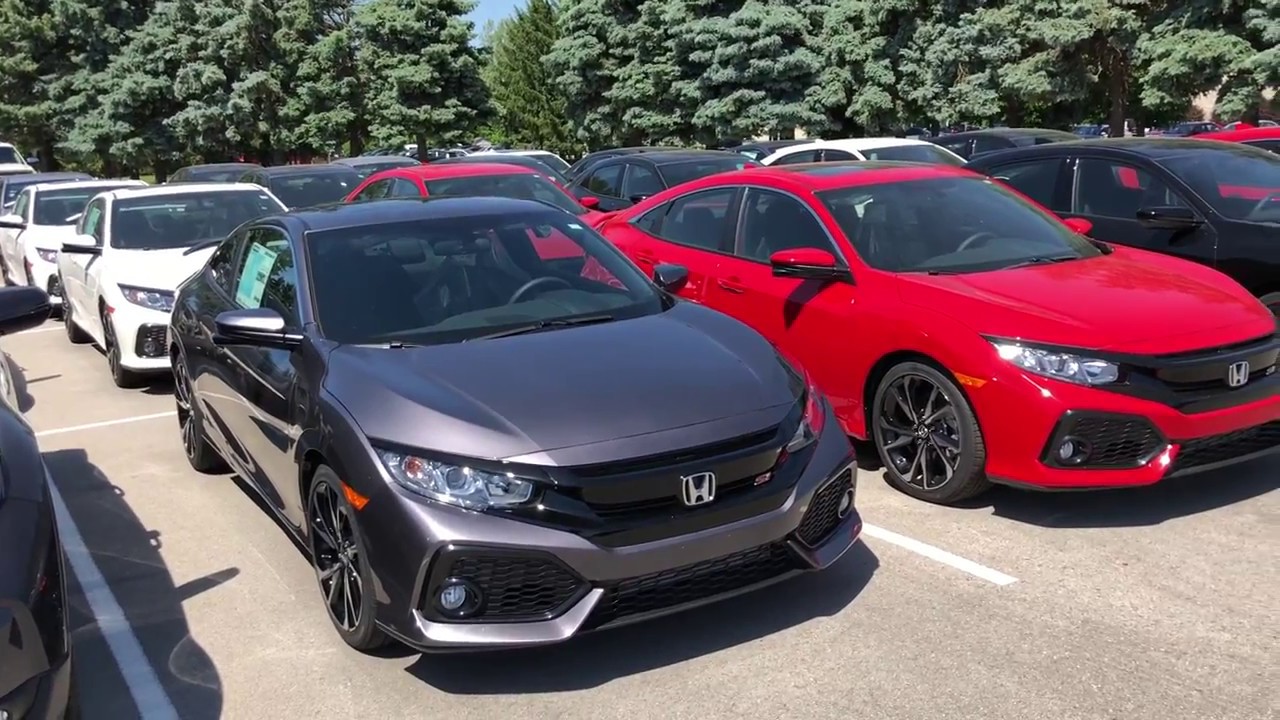 2018 Civic Colors and different models One popular color - YouTube