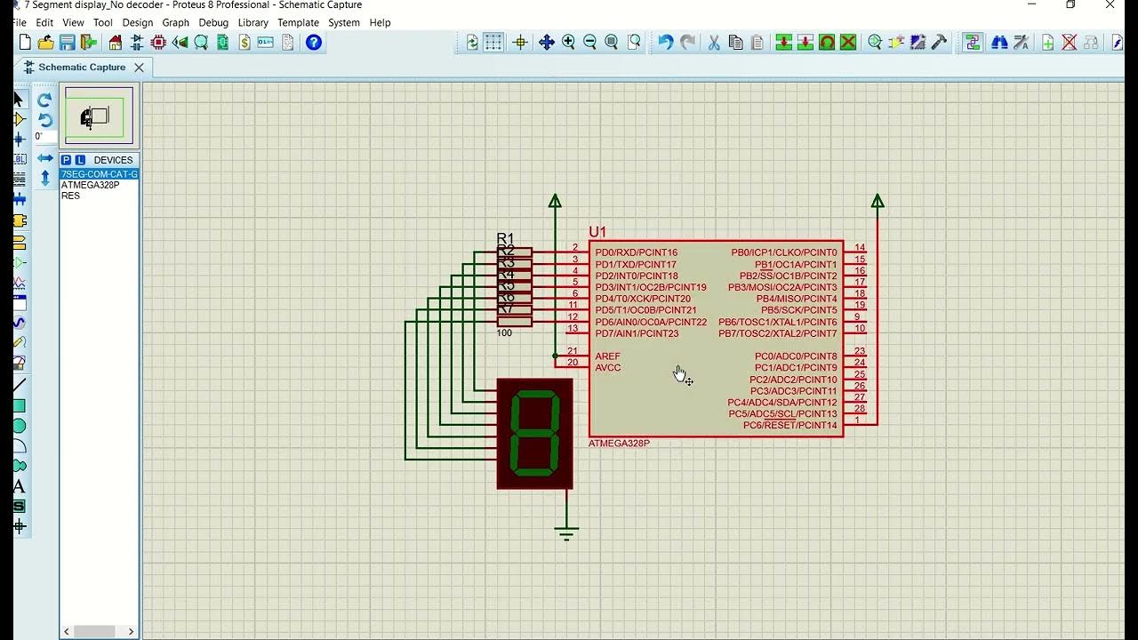 Programming an Atmel Studio hex file into a Proteus design - YouTube