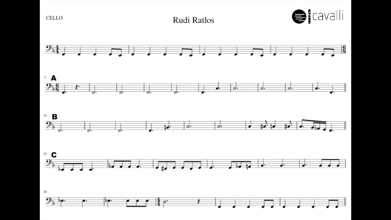 Rudi Ratlos CELLO Schnell - YouTube
