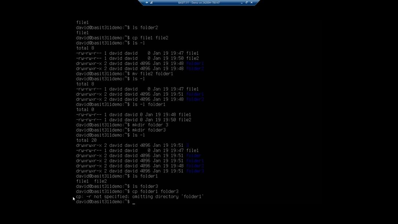 Copying, moving, and renaming files in Ubuntu Server - YouTube