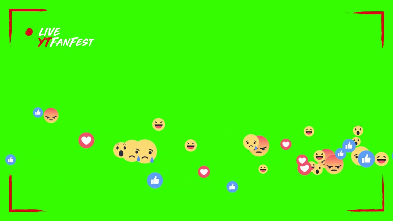 Green Screen Facebook Like Love Angry Haha Wow. - YouTube