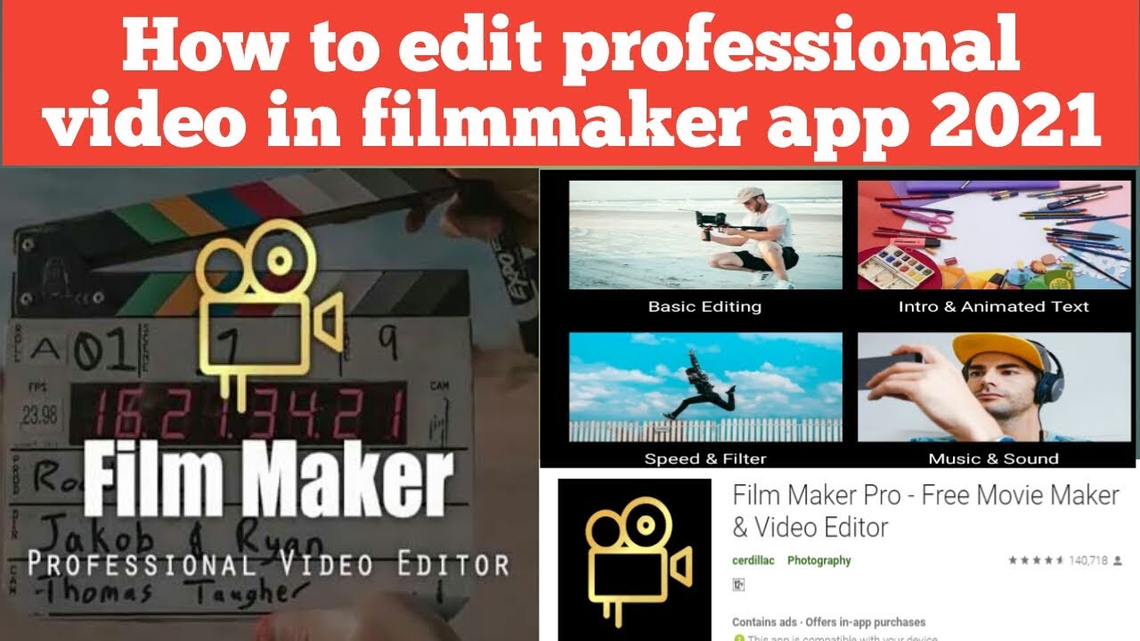 How to edit professional video in filmmaker app 2021 - YouTube