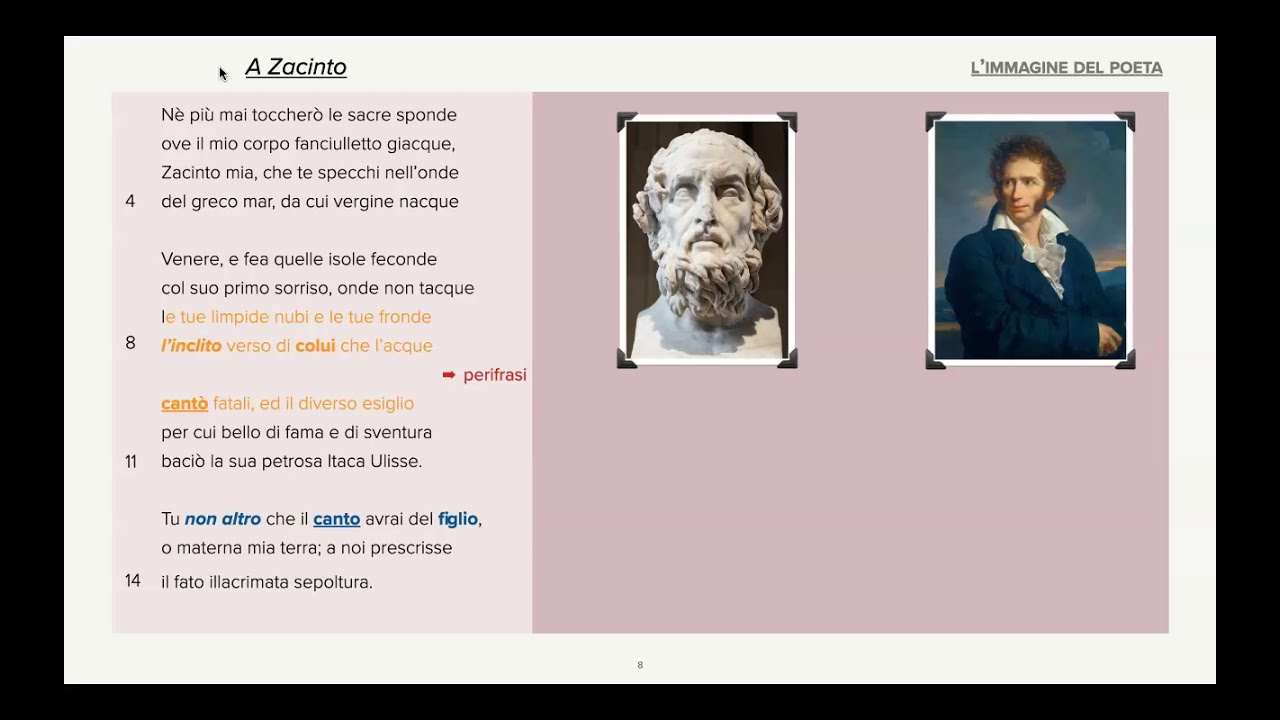 Ugo Foscolo, A Zacinto (parte2) - YouTube
