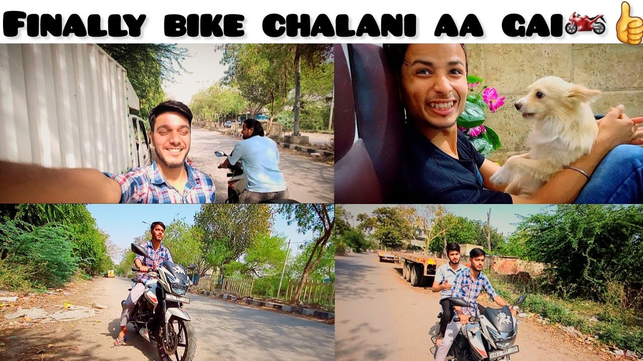 FINALLY BIKE CHALANI AA GAI !! Hanuman janmutsav ki rely!! - YouTube