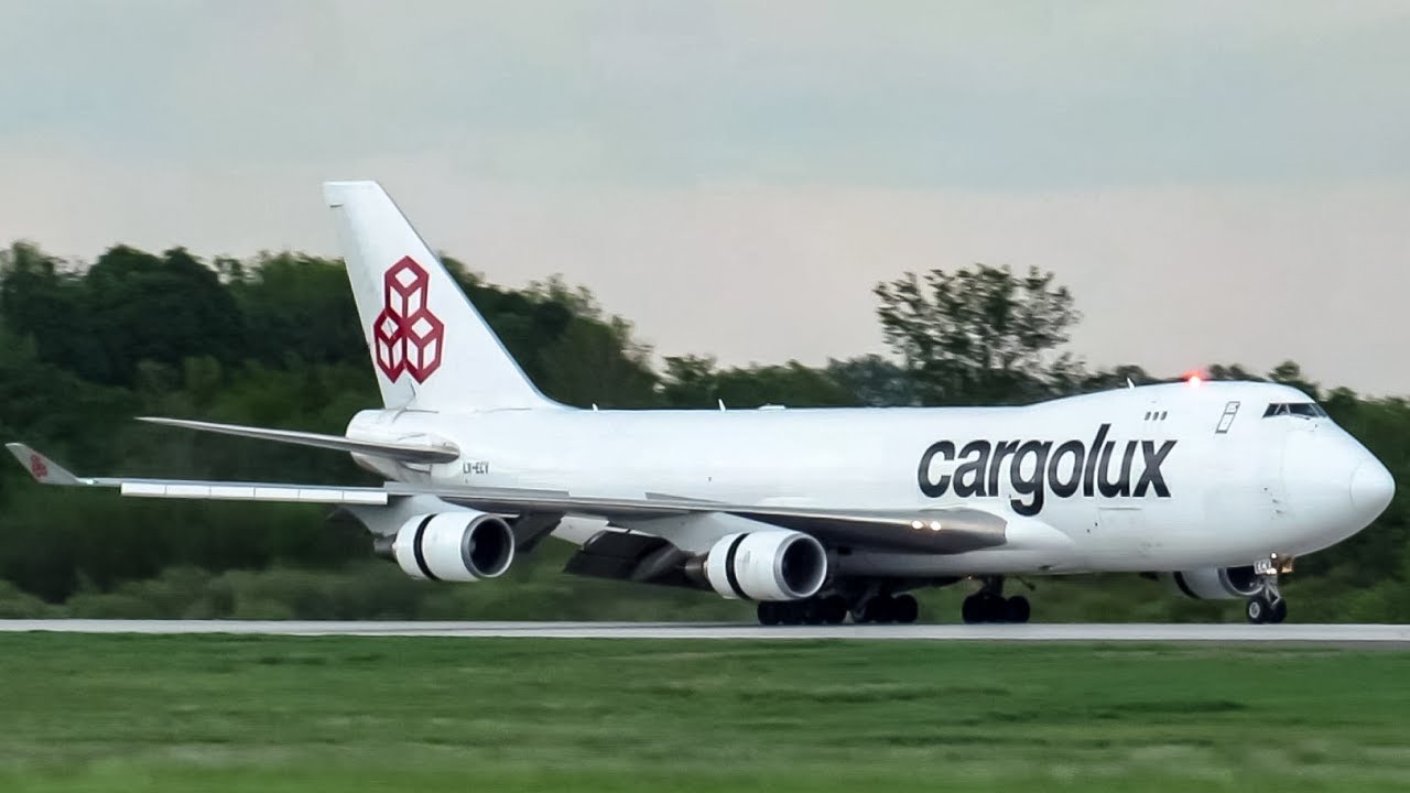 Cargolux 747-400F (B744) landing in Montreal-Mirabel (YMX/CYMX) - YouTube