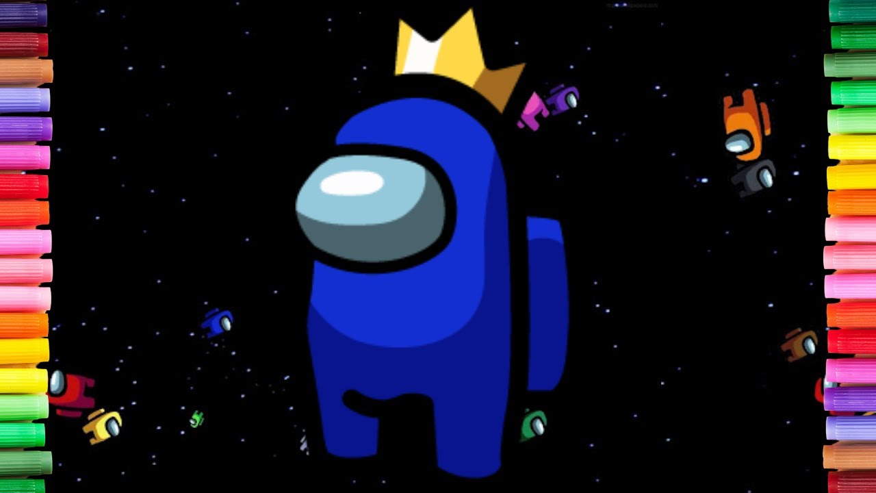 How To Draw Among Us Easy Drawing [Step By Step Drawing Tutorial] - YouTube