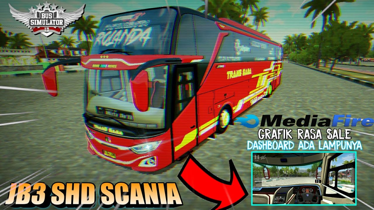 BUSSID UPDATE!!😱😱 NEW SCANIA JB3 SHD SCANIA BY M.NASIR FULL STROBO ...