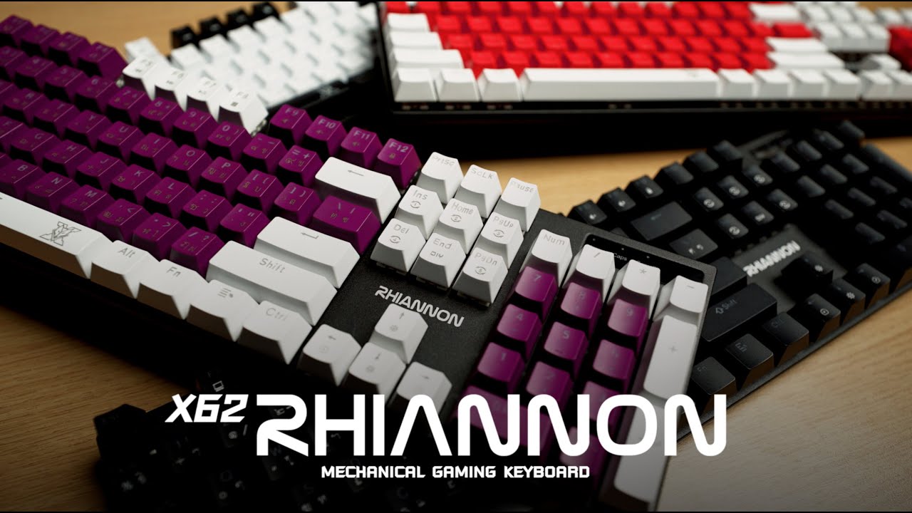 NUBWO X62 RHIANNON คีย์บอร์ดฟูลไซส์พร้อมไฟ MINI RGB - YouTube