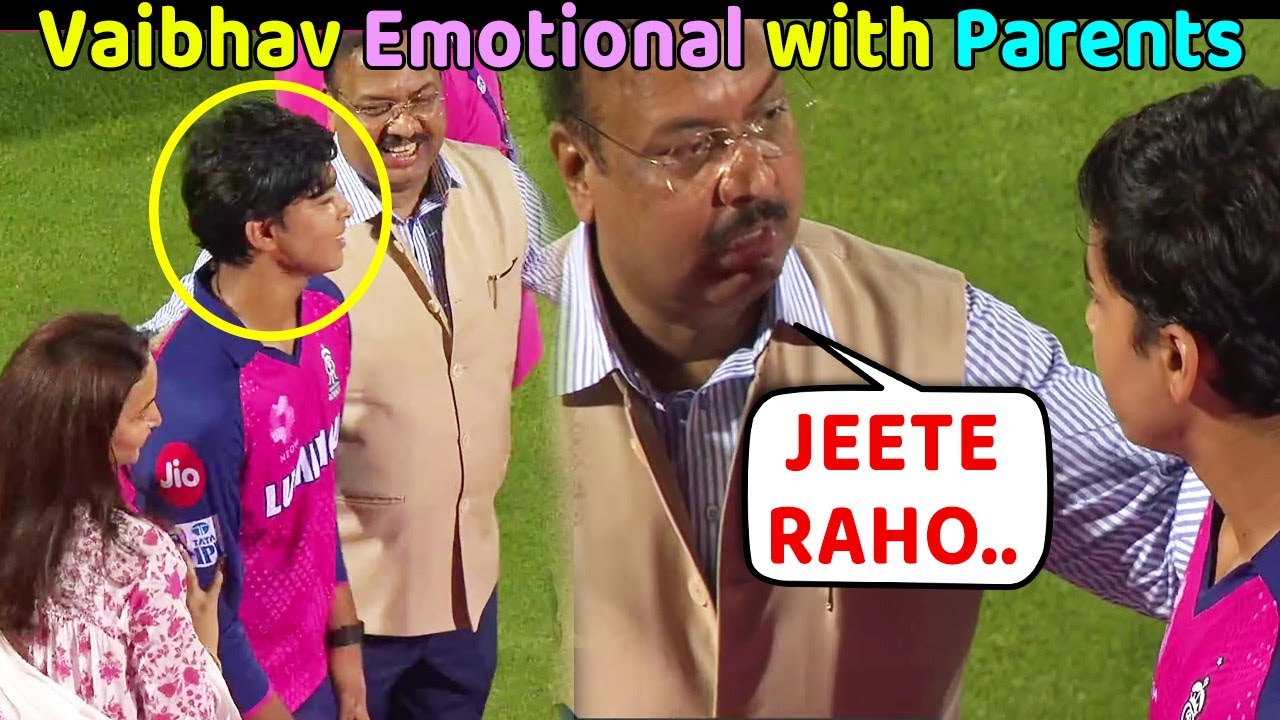 Vaibhav Suryavanshi Emotional with Parents after century on RR vs Gt ...
