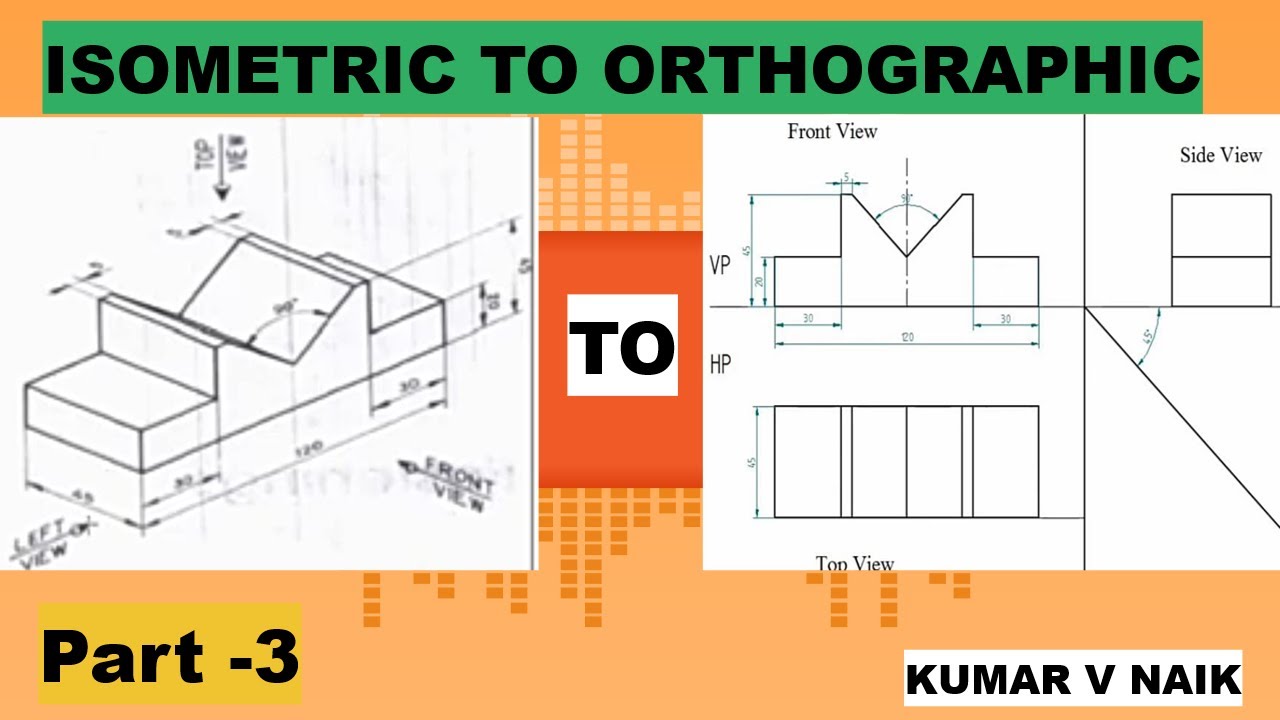 Orthographic Projections using Solid Edge, Sketch 3, CAEG/CAED subject ...