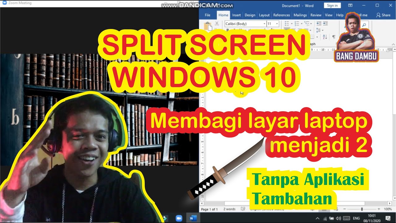 Cara Membagi Layar Laptop Menjadi 2 Bagian (Split Screen) | Tanpa ...