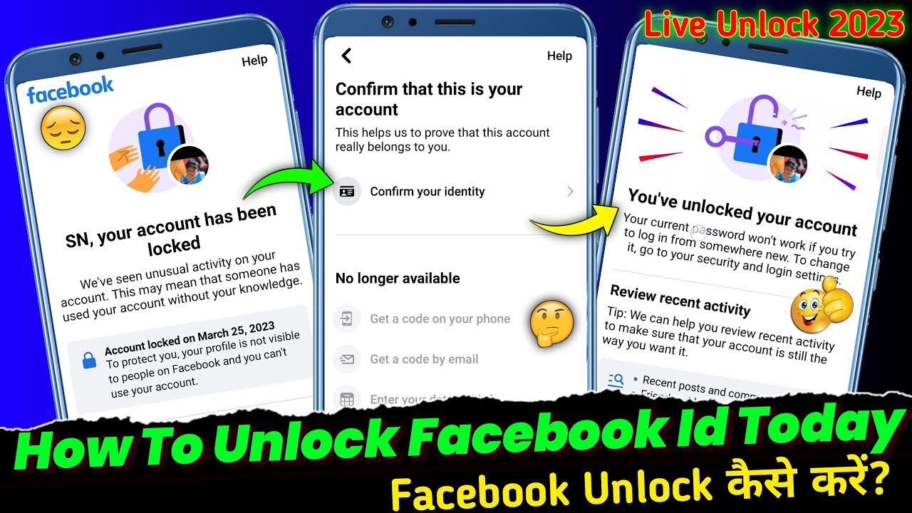 How To Unlock Facebook Id Today | Facebook Unlock Kaise Kare | Facebook ...