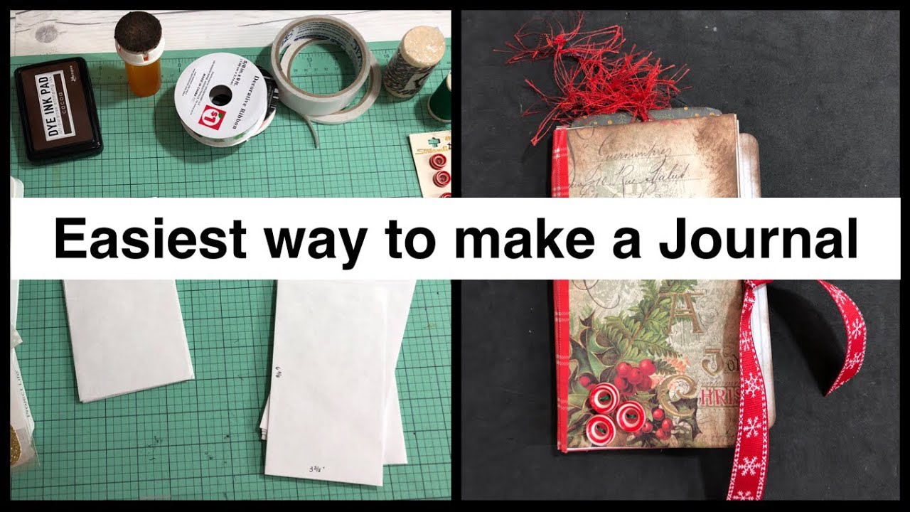 Easiest Way to Make a Journal - YouTube
