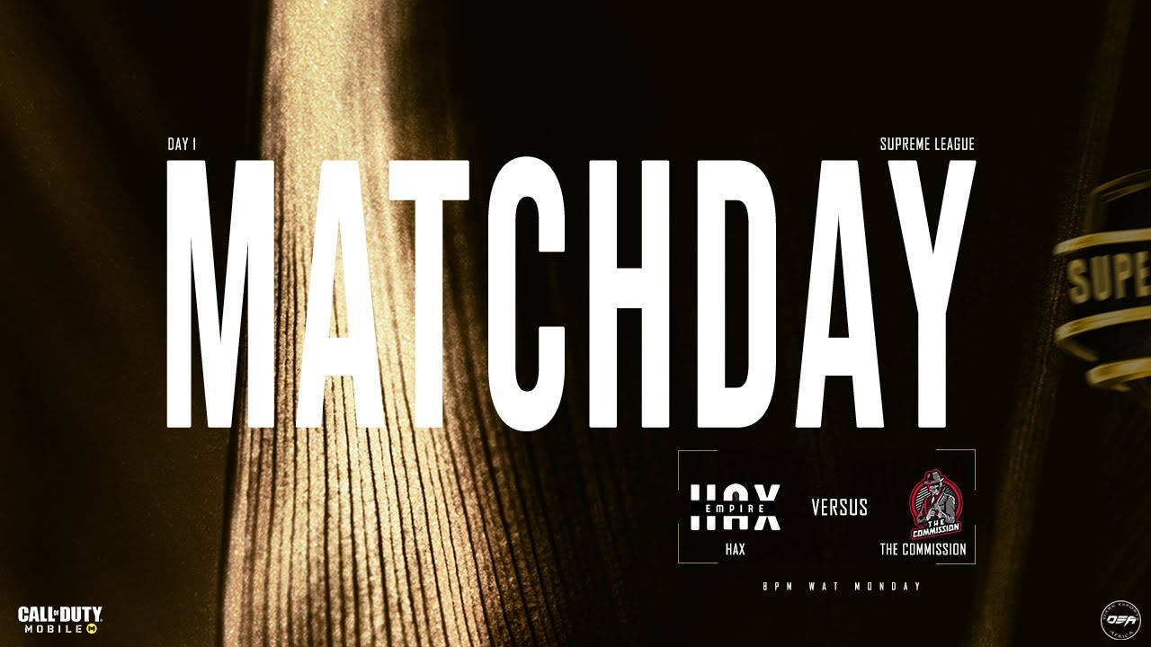 Dark eSports Africa | Supreme League Day 1 | Hax vs The Commission ...