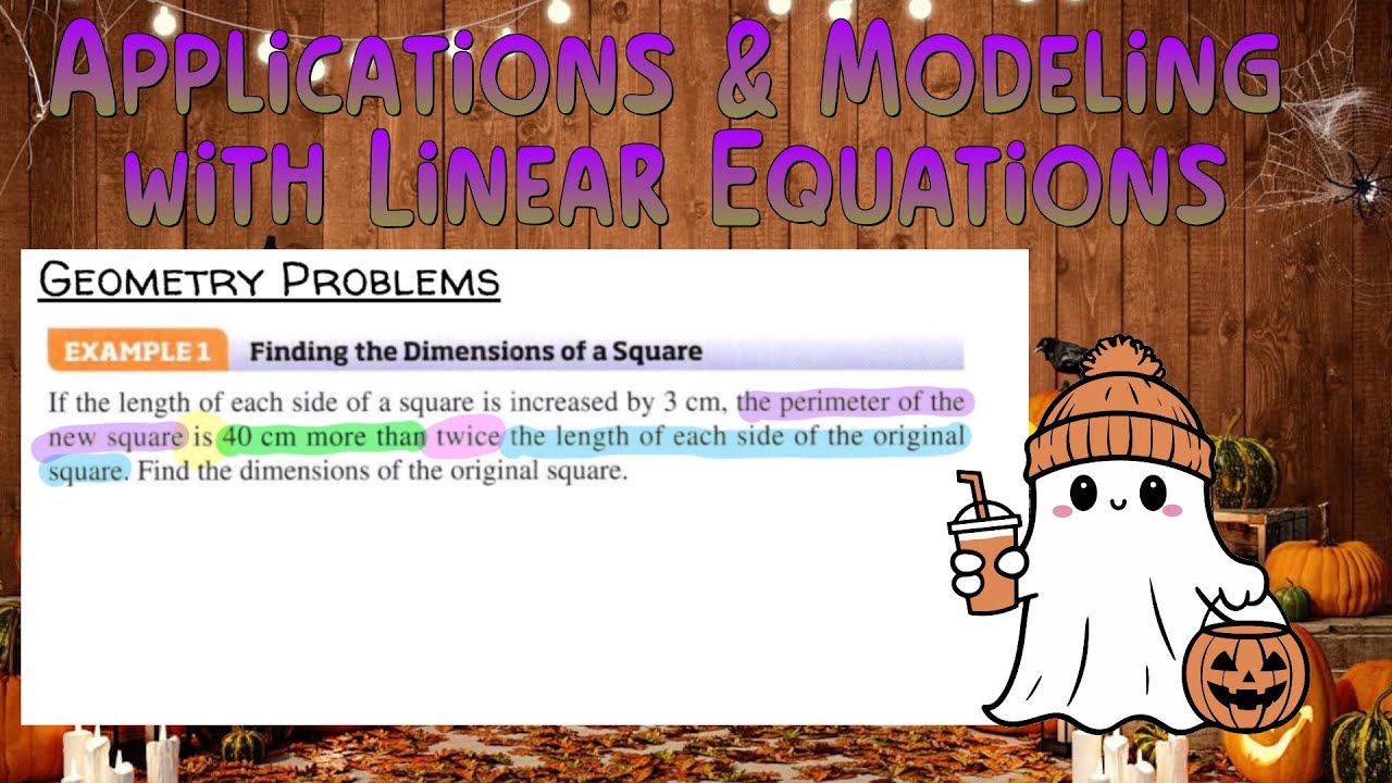 Finding the Dimensions of a Square - YouTube