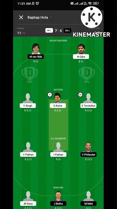 IND.L vs SA.L //dream 11 predictions for today match//#1team //#shorts - YouTube