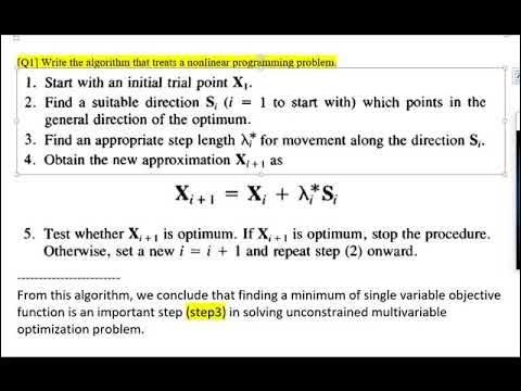Ch2 a one Dimensional Minimization 3 - YouTube