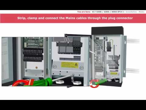 Inverter Danfoss, Lesson 09, VLT 5000,600,800 IP54 - installation and ...