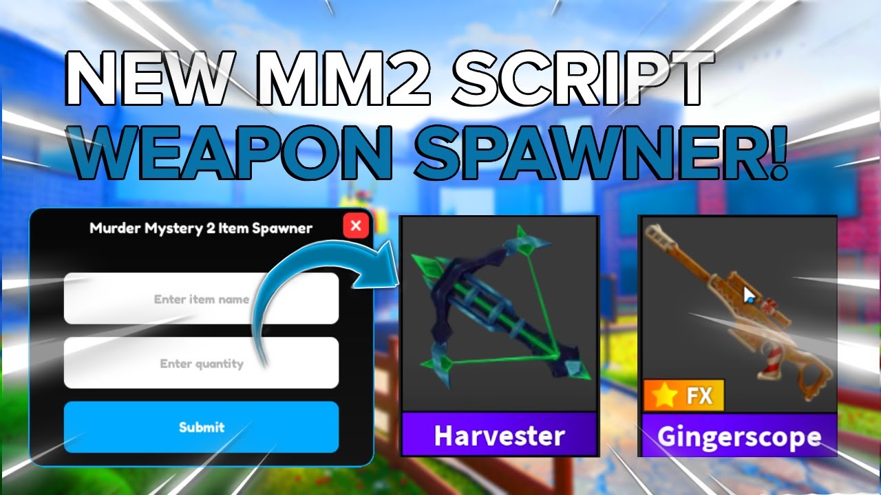 Best Mm2 Script! Weapon Spawner 📜Pastebin Link | Murder Mystery 2 ...