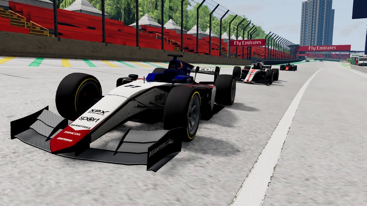 5 Car F2 Race Ends In DISASTER! - [BeamNG Drive] - YouTube