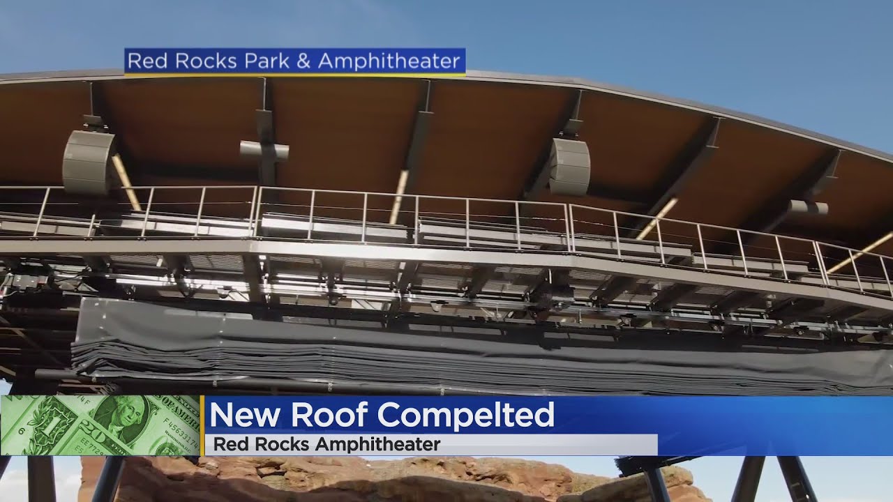 Check Out The New Roof Over The Stage At Red Rocks - YouTube