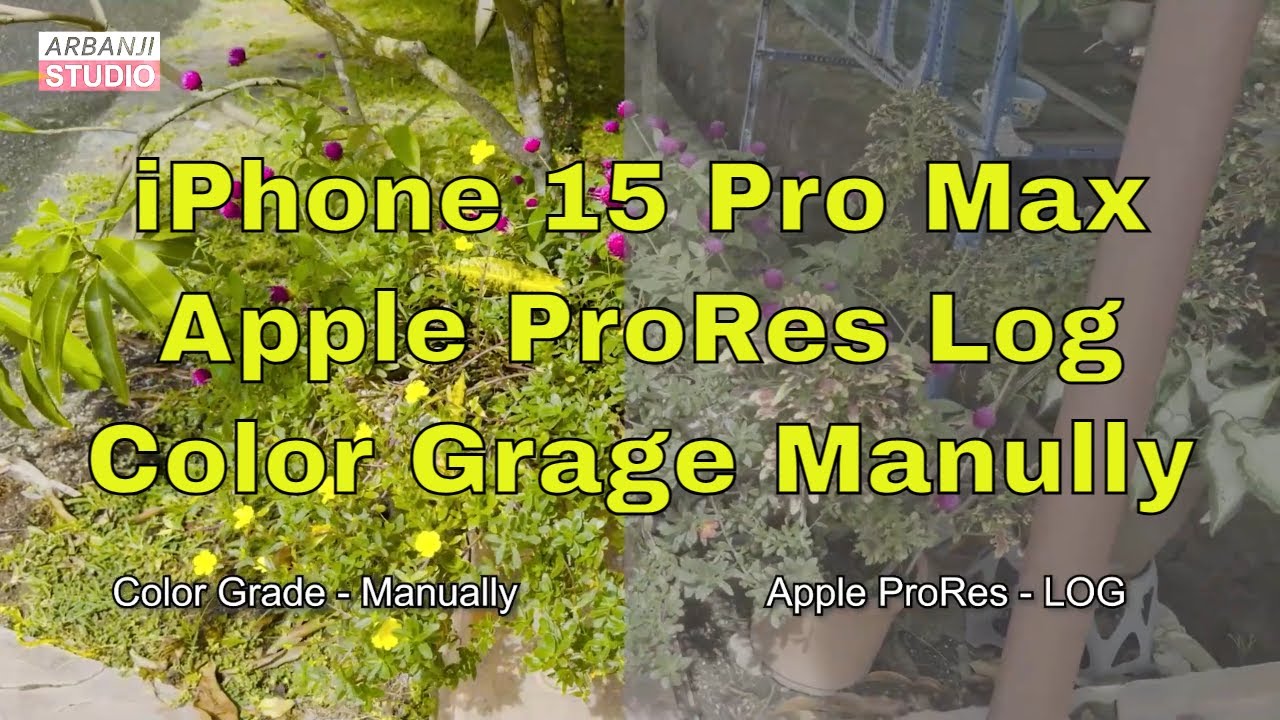 Apple ProRes LOG Color Grade Manually - YouTube