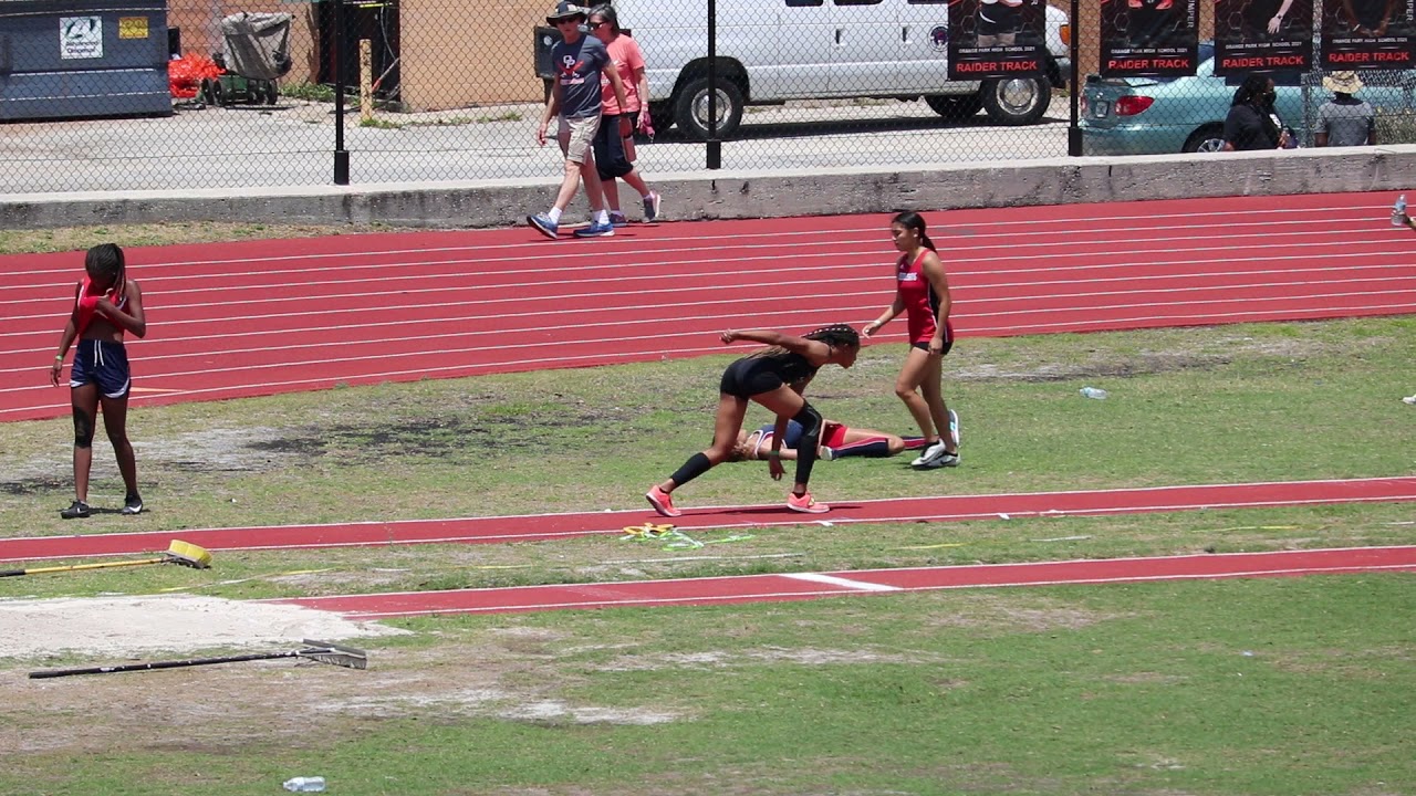 LINCOLN HS GIRLS TRIPLE JUMP YASMINE GRACE (FHSAA 3A REG. 1) 5-1-21 ...