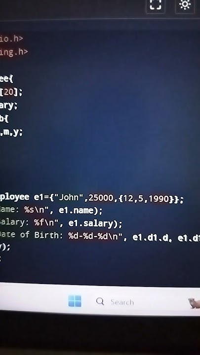 Defining An Inline Structure In C Coding Coder Cprogramming Programming Python 👩‍💻👍 Youtube