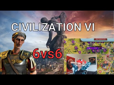 Civ 6 Competitive Multiplayer / 6vs6 Teamers / Rome - YouTube