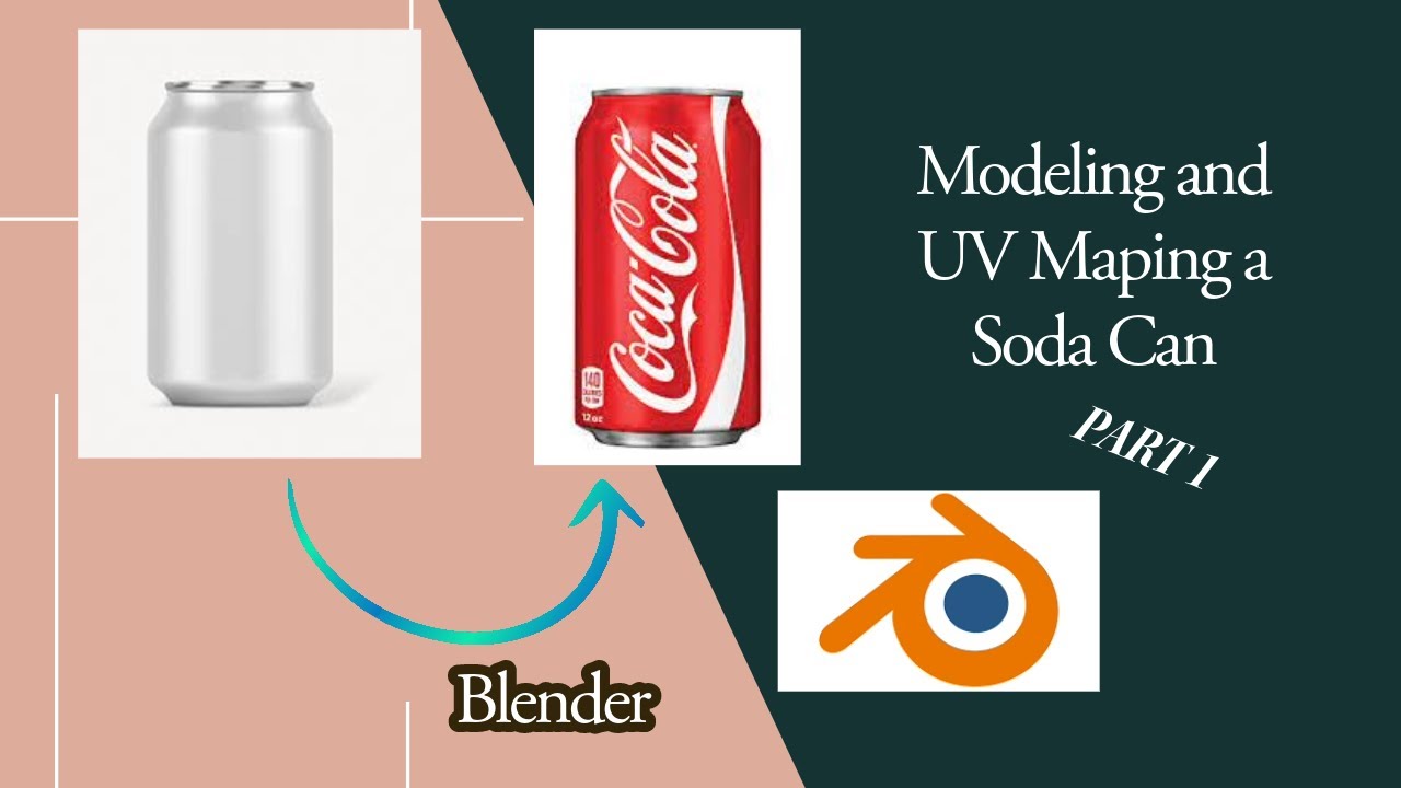 Modeling and UV Mapping a Soda Can - YouTube