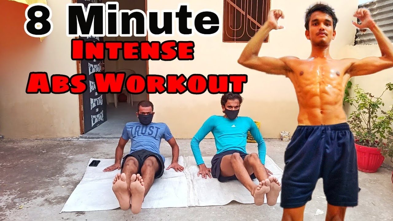 Intense 8 Minute ABS Workout! (Follow Along) - YouTube