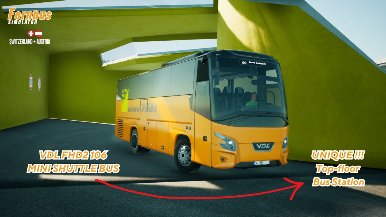 VDL FHD2 106 MINI SHUTTLE BUS | UNIQUE Top-floor Bus Station in České ...
